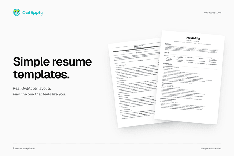 Resume Templates (2026) — 50+ ATS-Friendly Designs | OwlApply